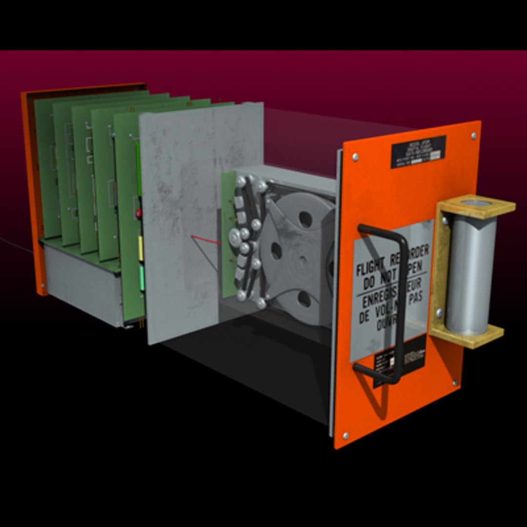 Flight Recorder Black Box 3d Obj