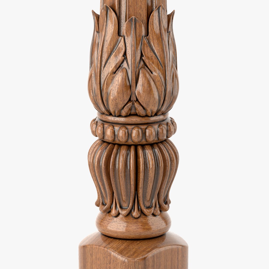 3D Decorative Baluster B004 - TurboSquid 1597620