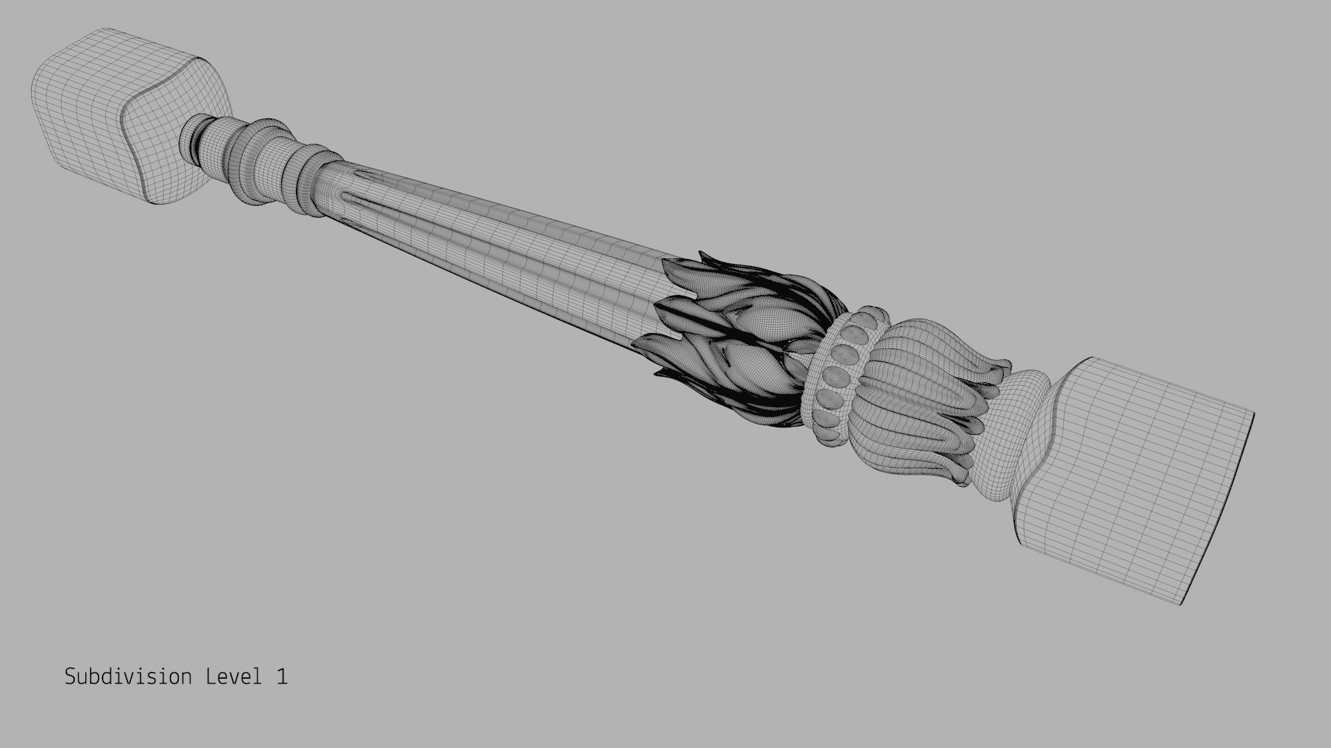 3D Decorative Baluster B004 - TurboSquid 1597620