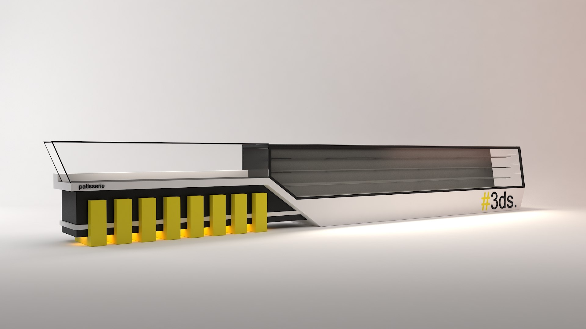 Patisserie Cabinet 3D - TurboSquid 1531008