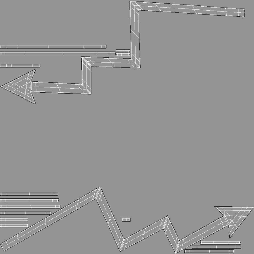 3D Arrow Chart Symbol - TurboSquid 2220887