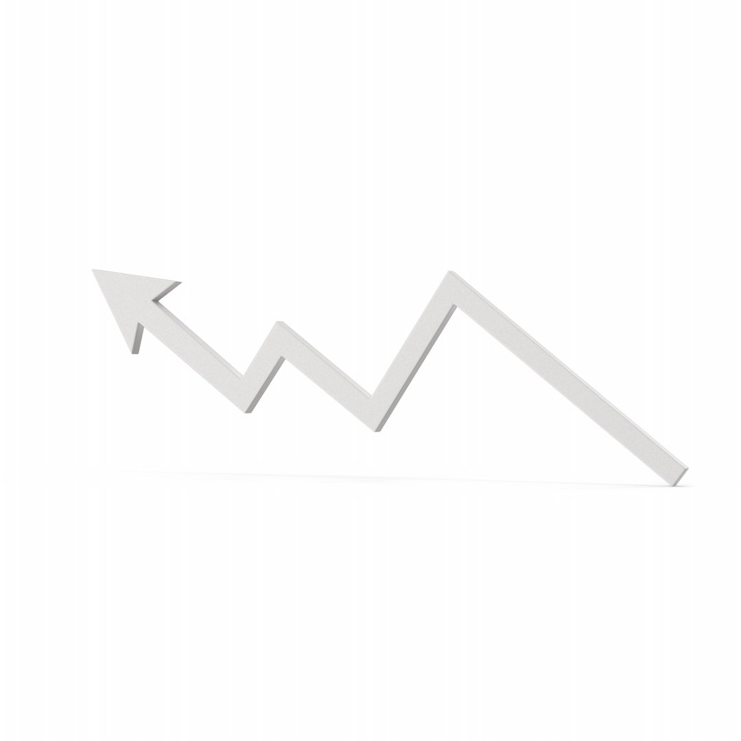 3D Arrow Chart Symbol - TurboSquid 2220887