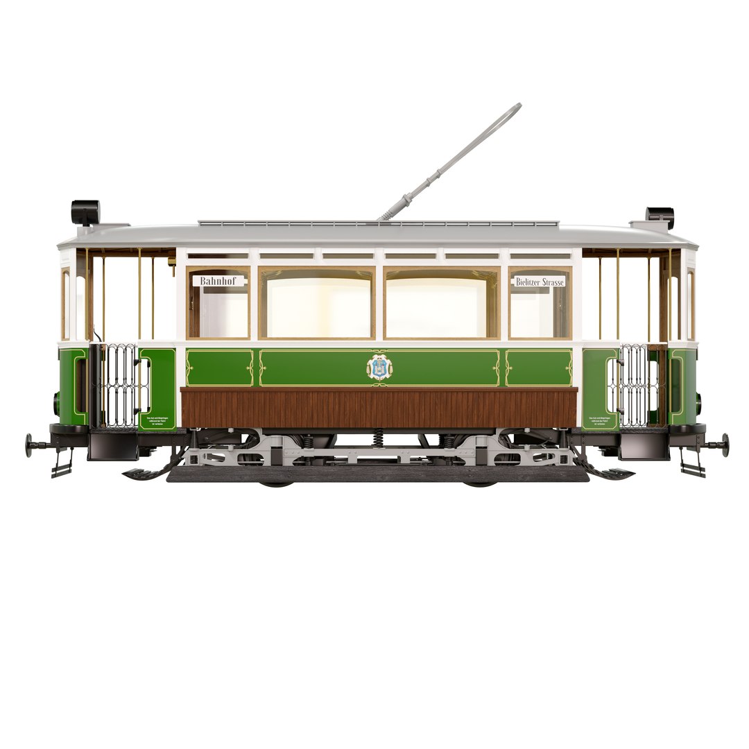 Vintage Tram 3D - TurboSquid 2294131