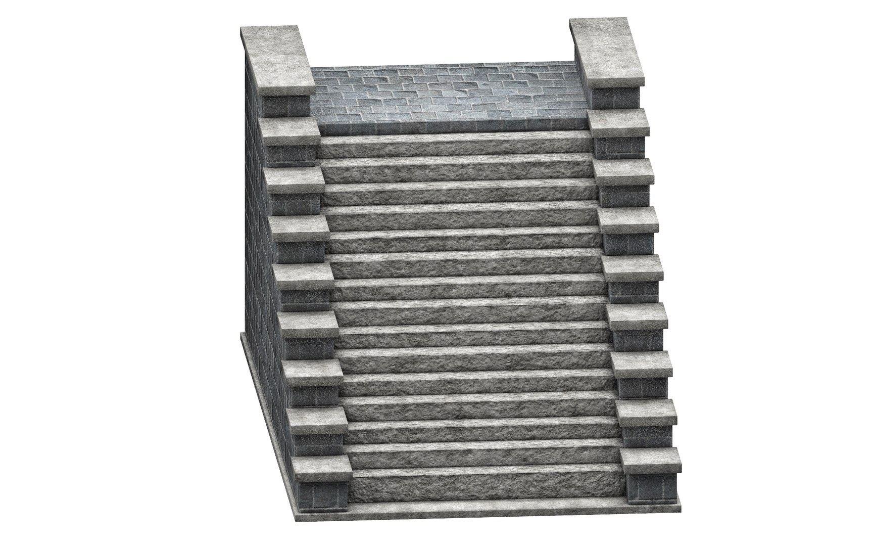 3D Stone Stairs - TurboSquid 1542465