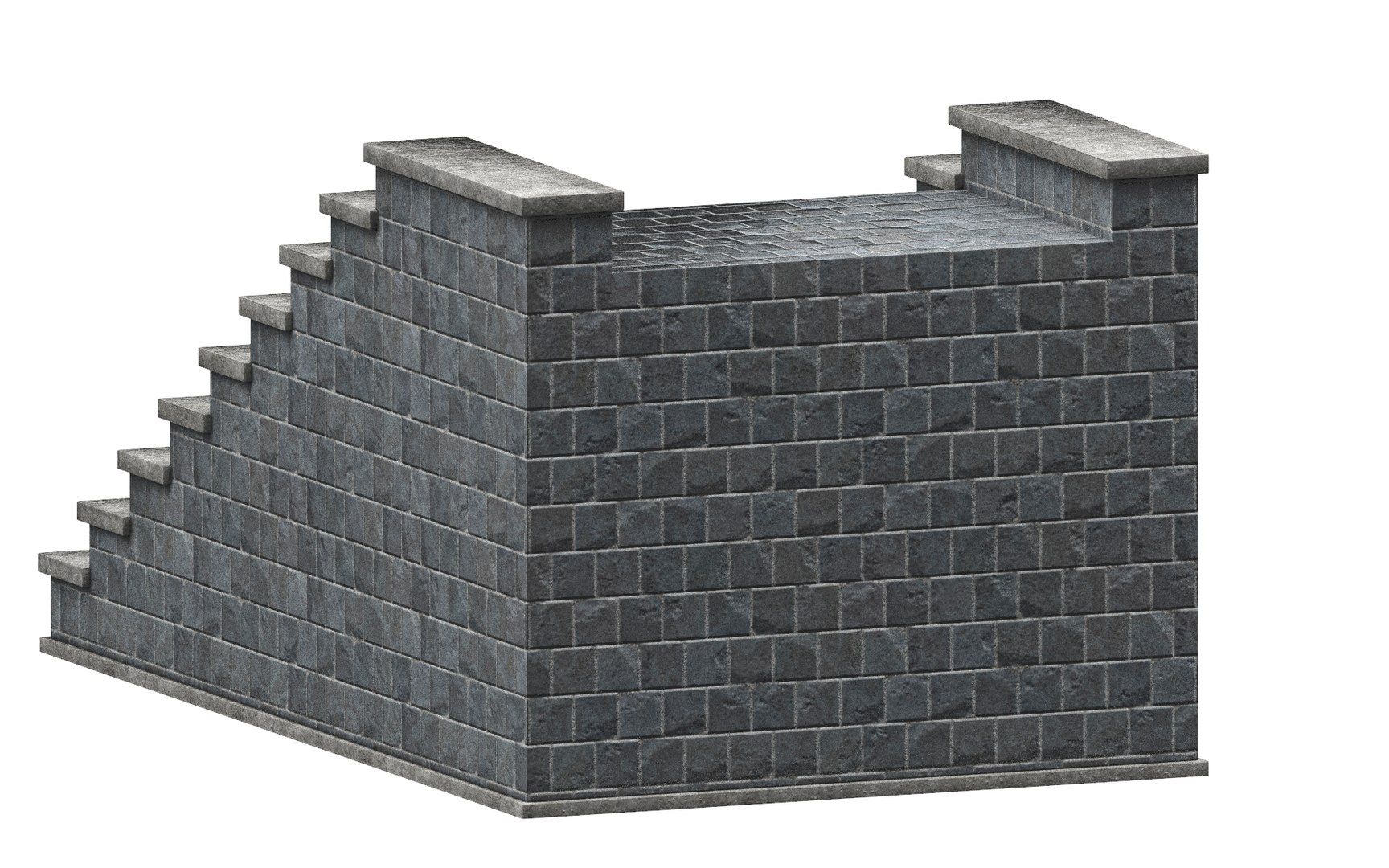 3D Stone Stairs - TurboSquid 1542465