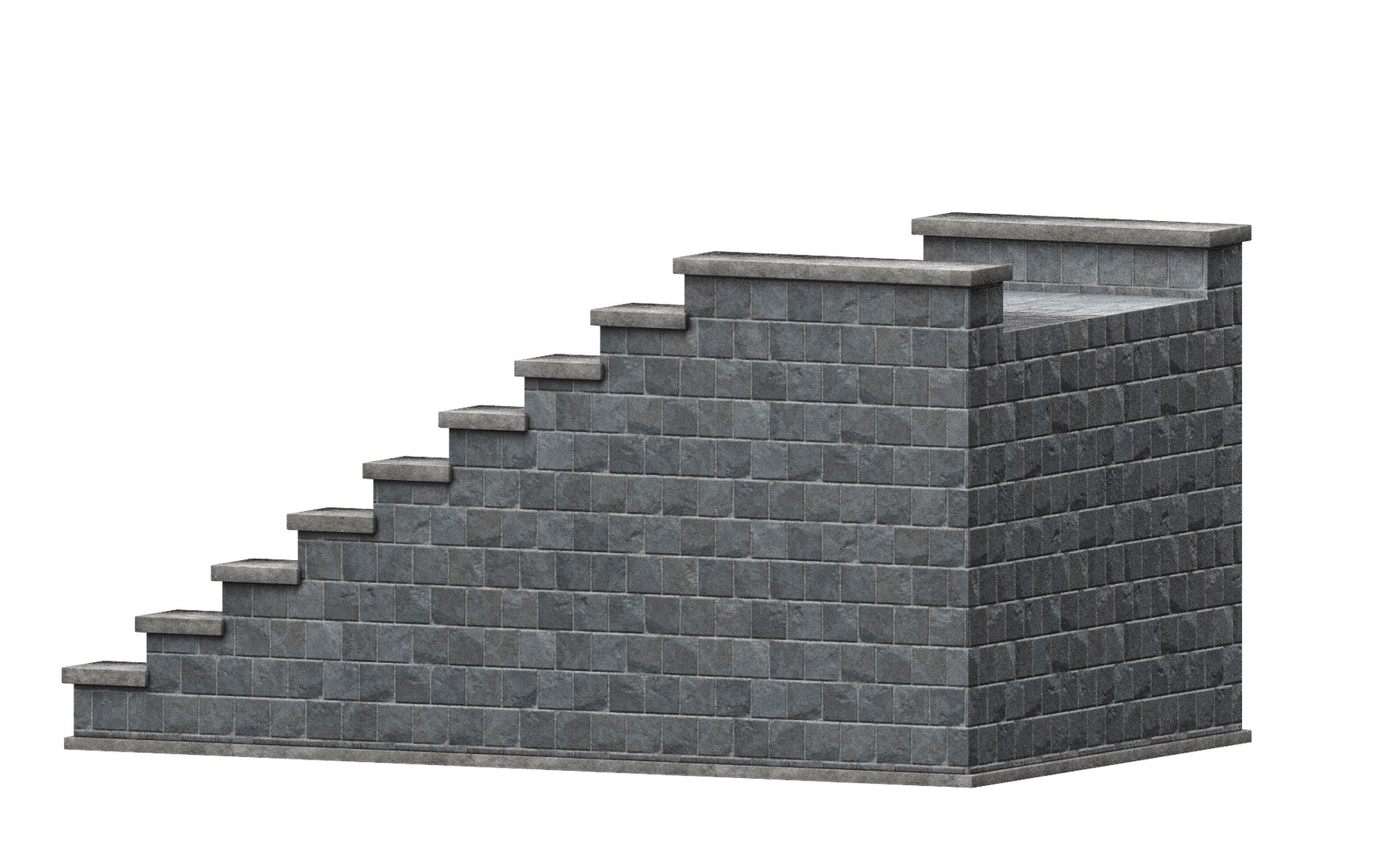 3D Stone Stairs - TurboSquid 1542465