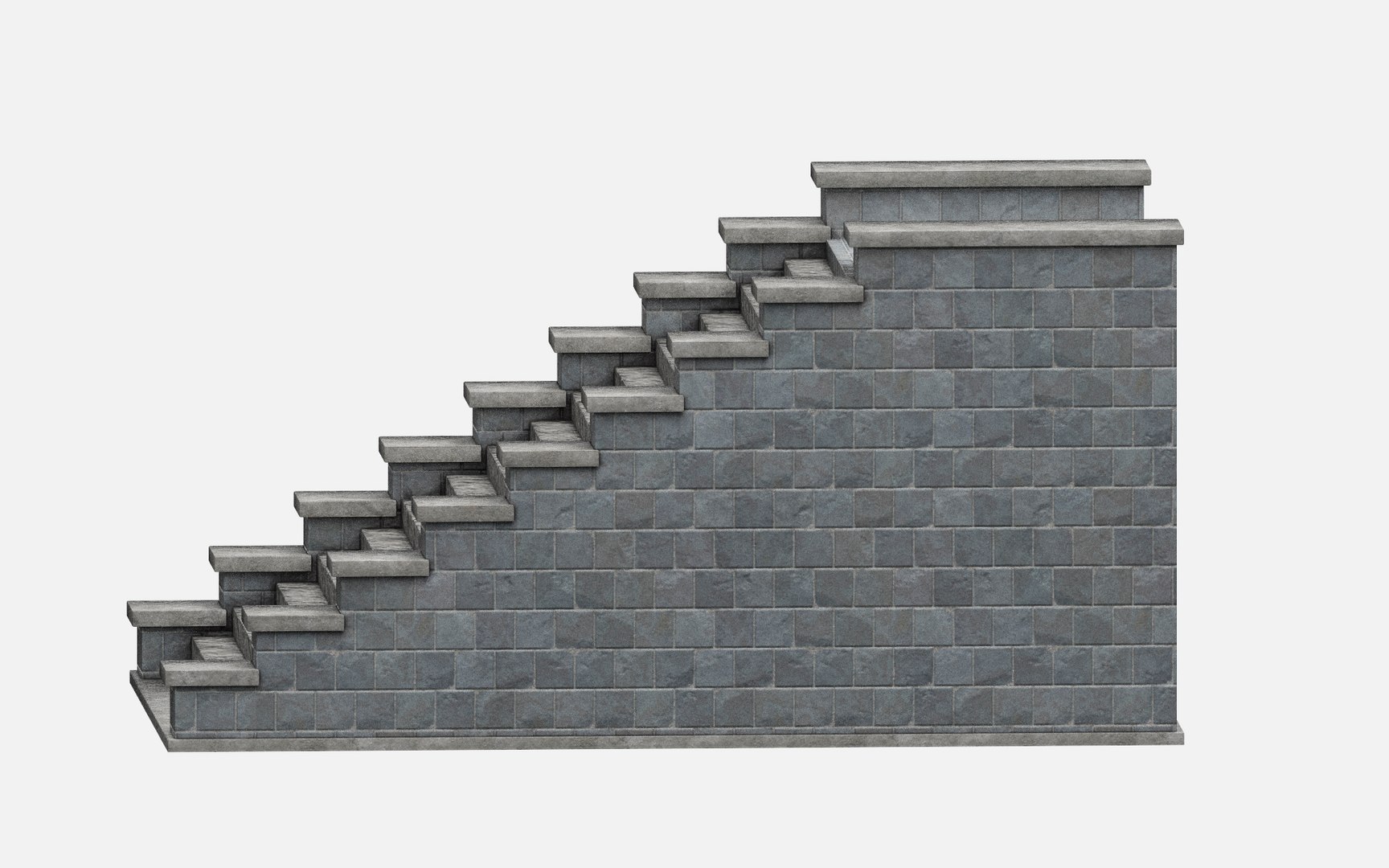 3D Stone Stairs - TurboSquid 1542465