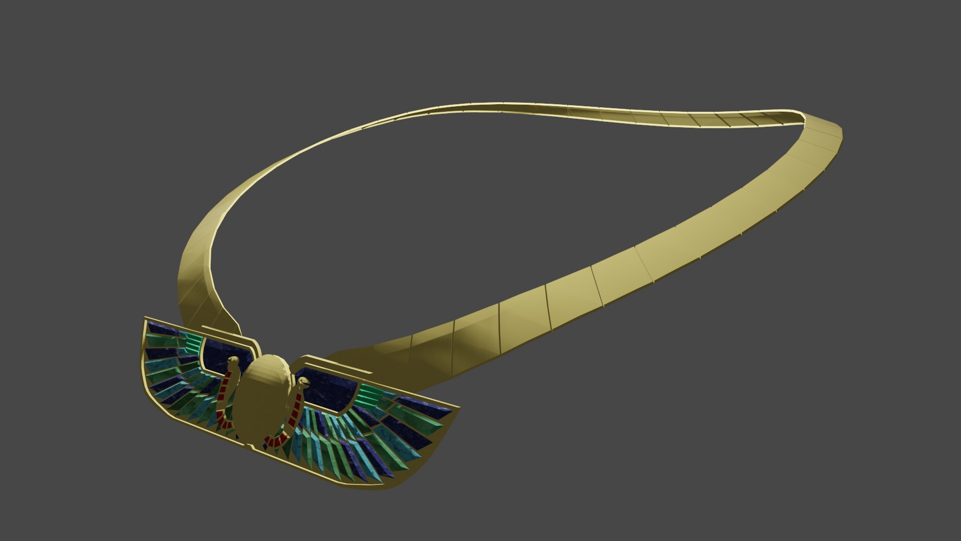 3D EGYPTIAN NECKLACE Model - TurboSquid 2016513