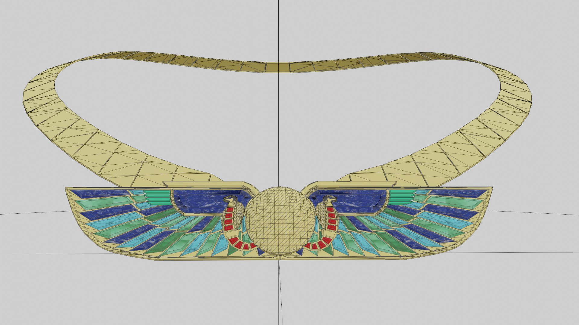 3D EGYPTIAN NECKLACE Model - TurboSquid 2016513