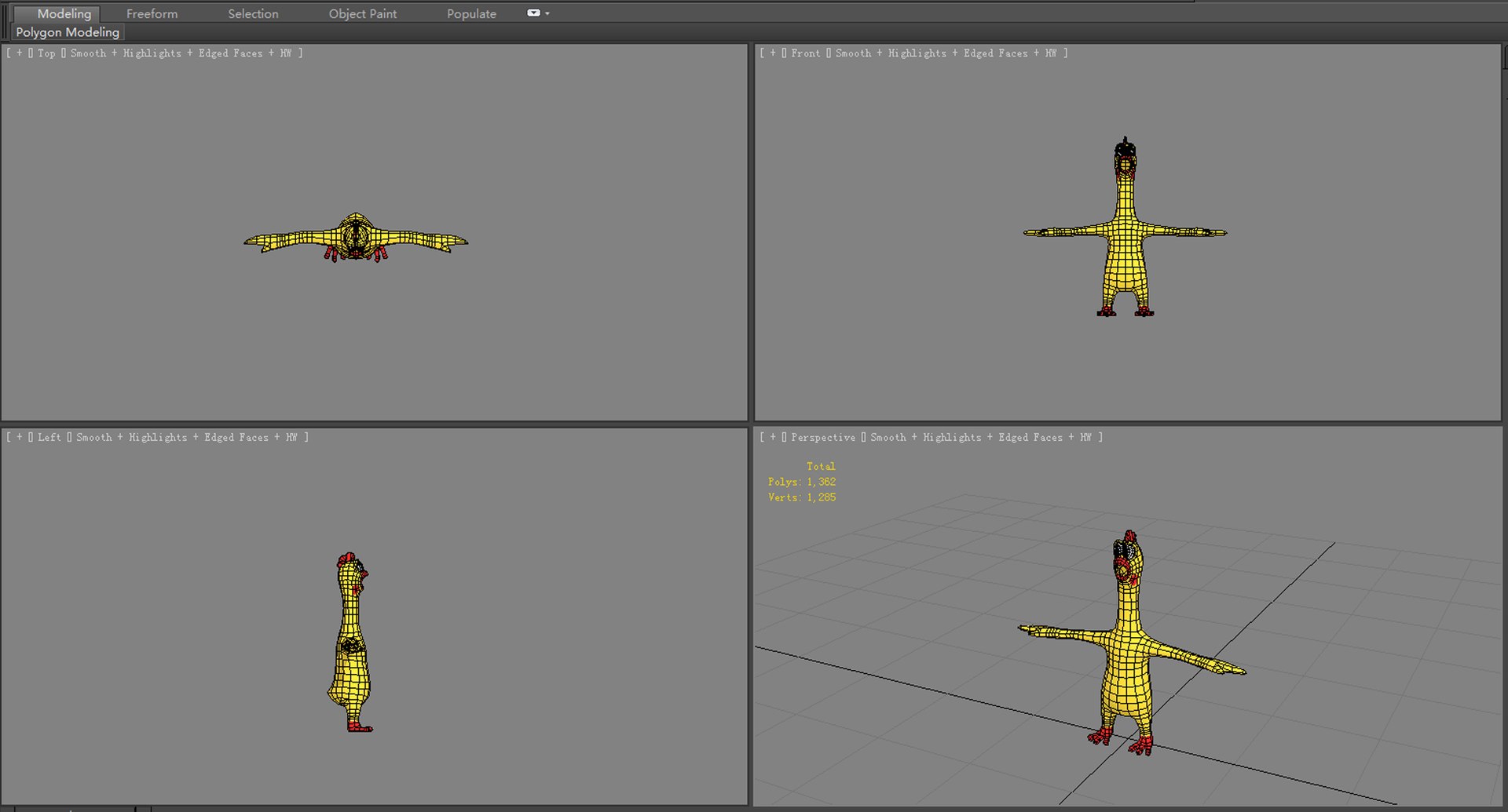 Cartoon Screaming Chicken Toy - Prank Props Model - TurboSquid 1741870