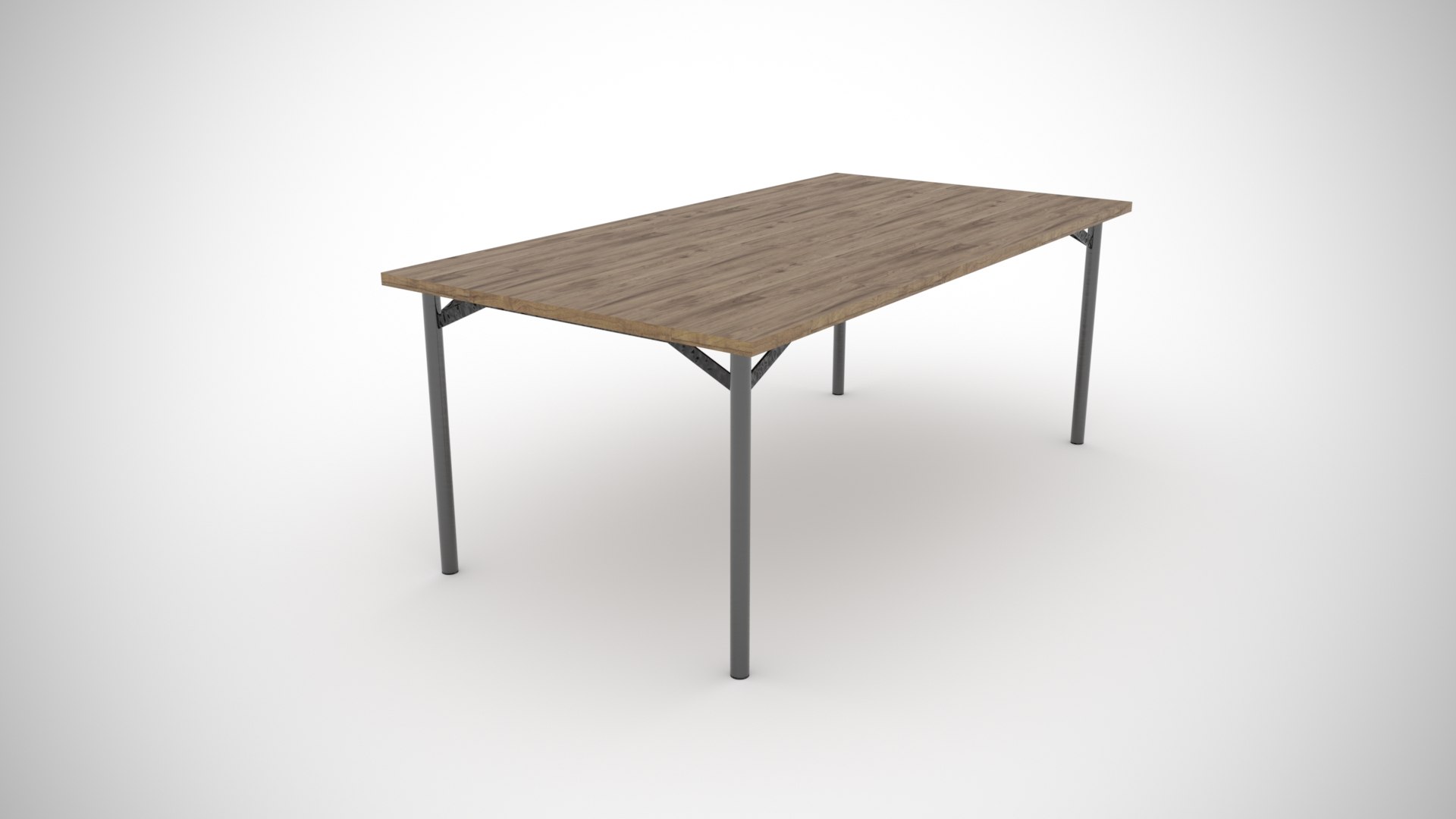 3D Wooden Table Low-poly Model - TurboSquid 2025847