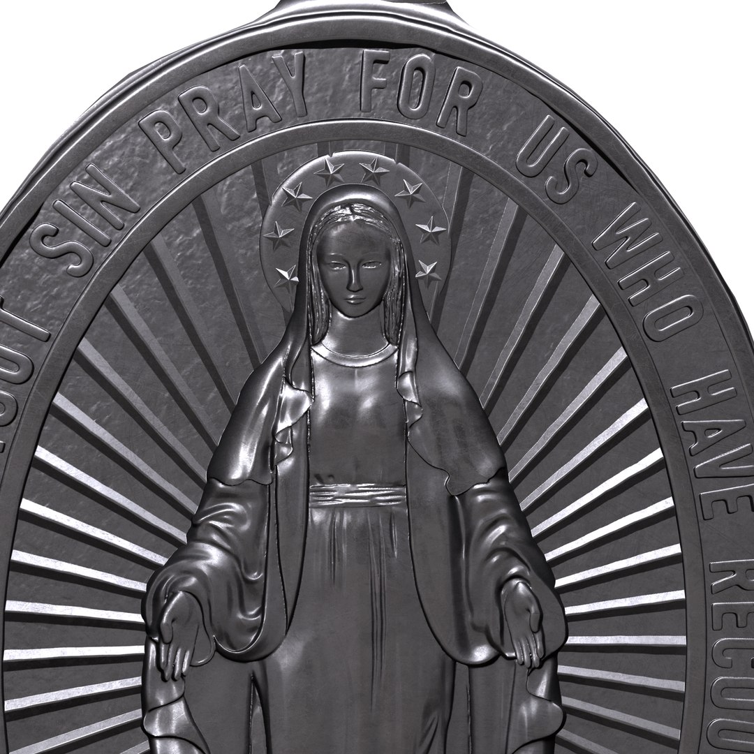 3D Model Medallion Saint Maria - TurboSquid 2327985