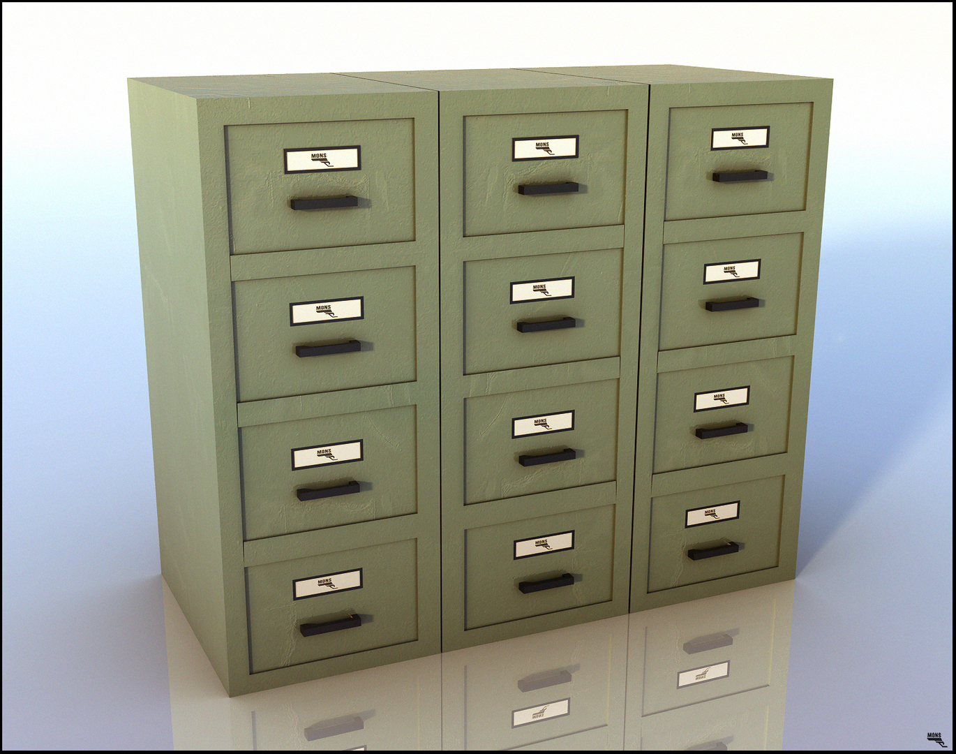 Document cabinet model - TurboSquid 1185518
