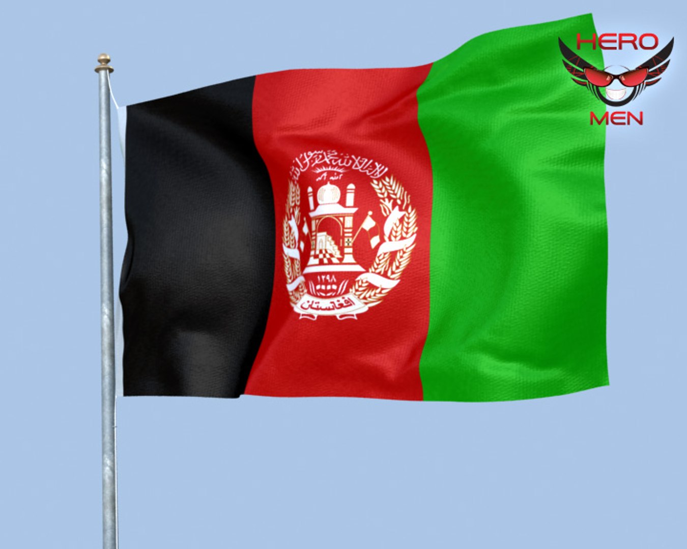 3d flag afghanistan