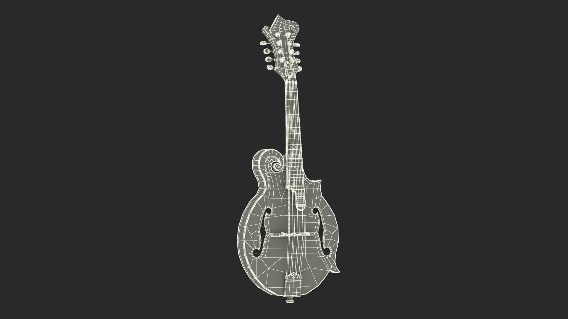 Mandolin Musical Instrument 3D - TurboSquid 2402490