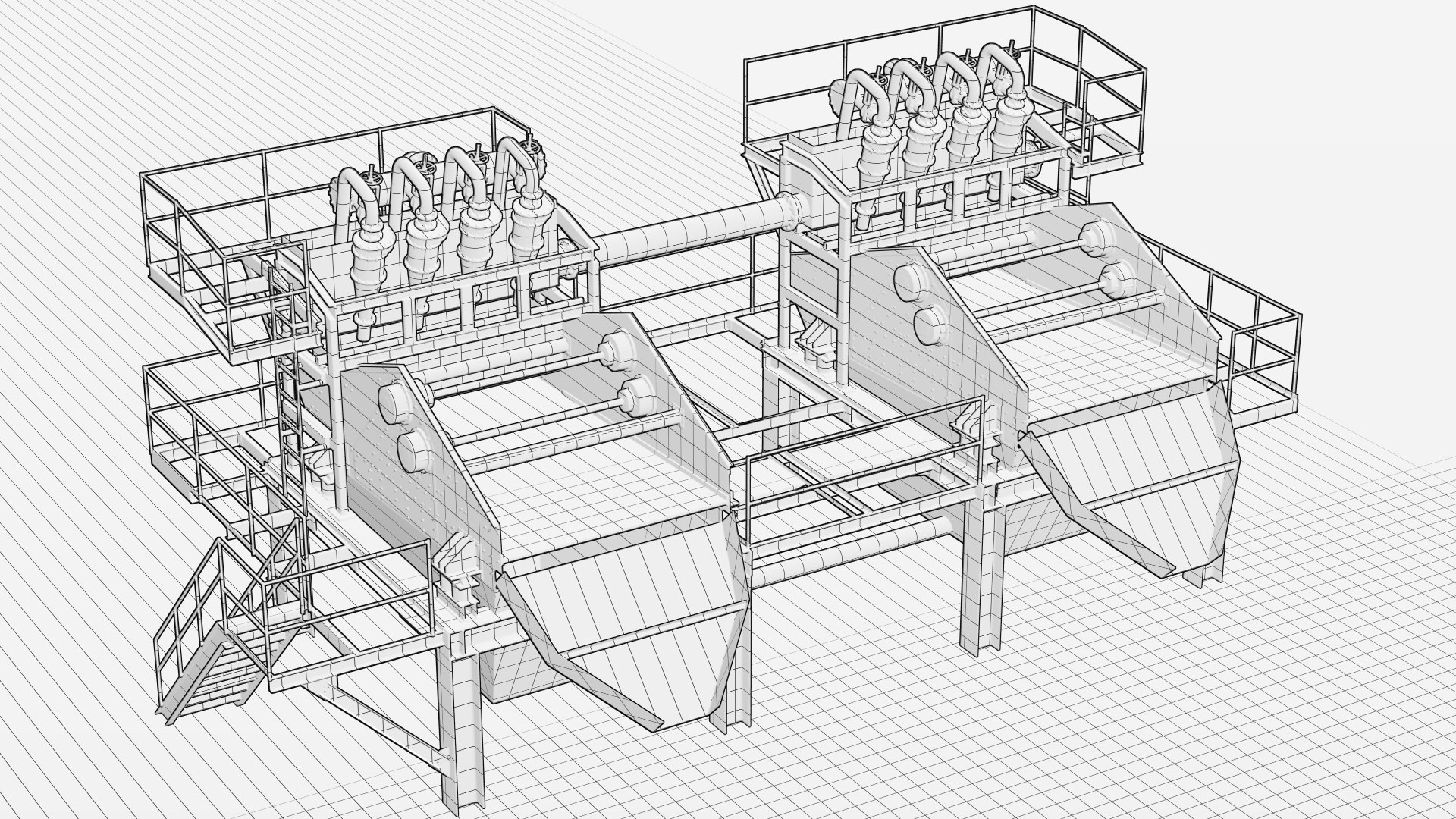 Dewatering Screen 3D - TurboSquid 2060885