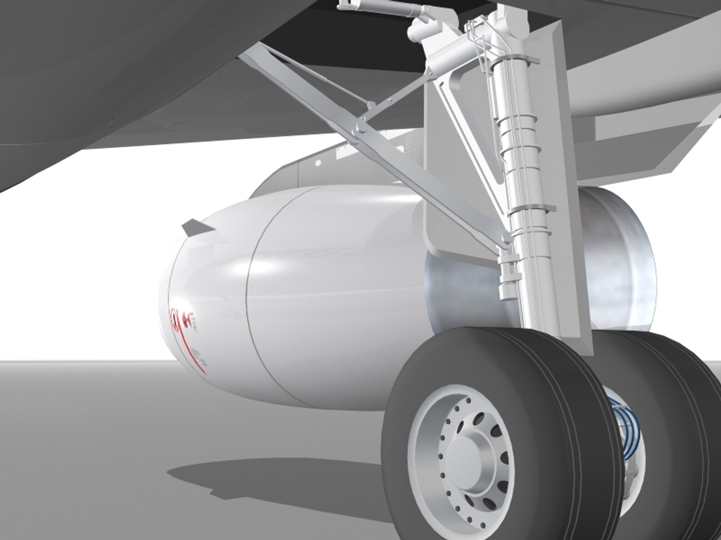 3d airbus a319 american airlines model