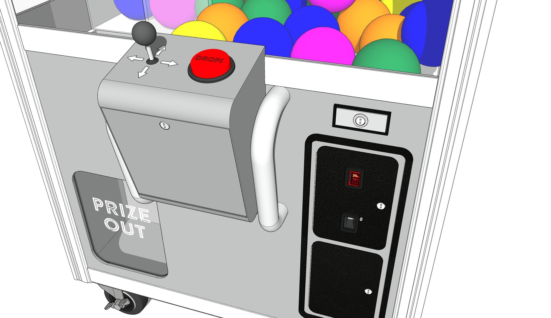 3D Claw Machine Crane Game - TurboSquid 2118868