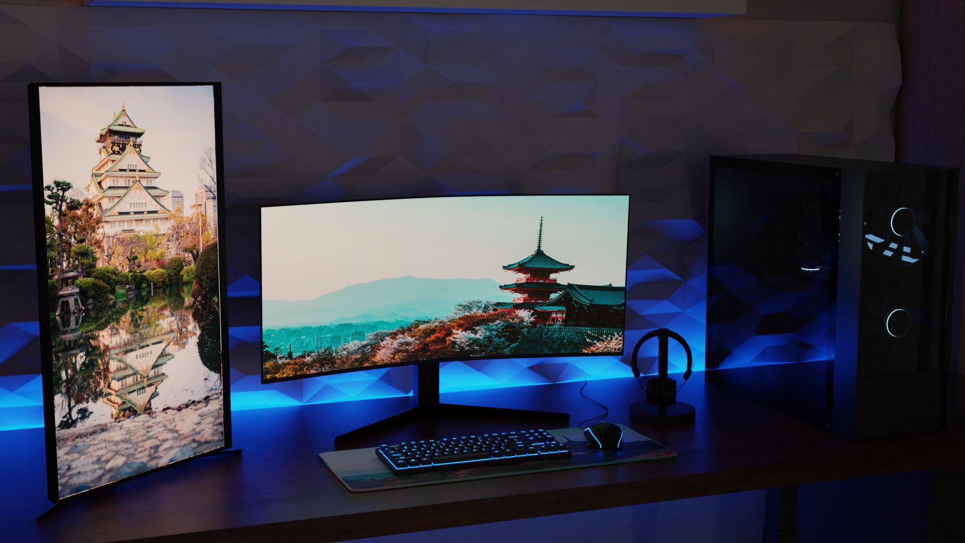 Gaming Desk in Japanesse Style by Nikdox 3D - TurboSquid 2045980