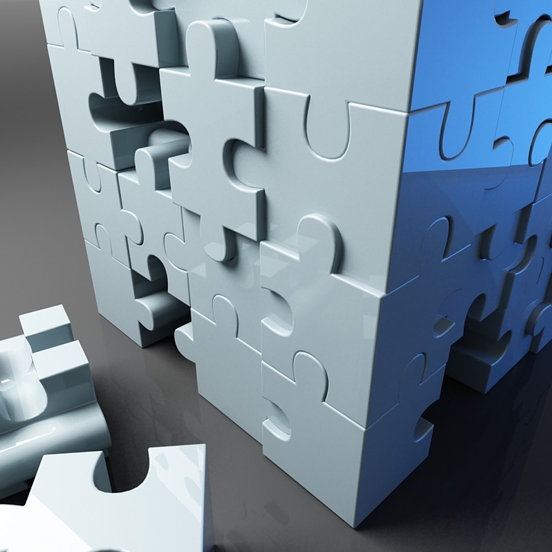 3d Model Jigsaw Puzzle Building Blocks