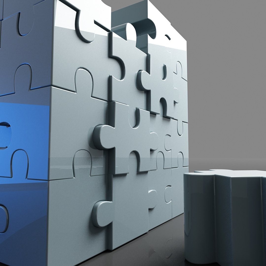 3d Model Jigsaw Puzzle Building Blocks