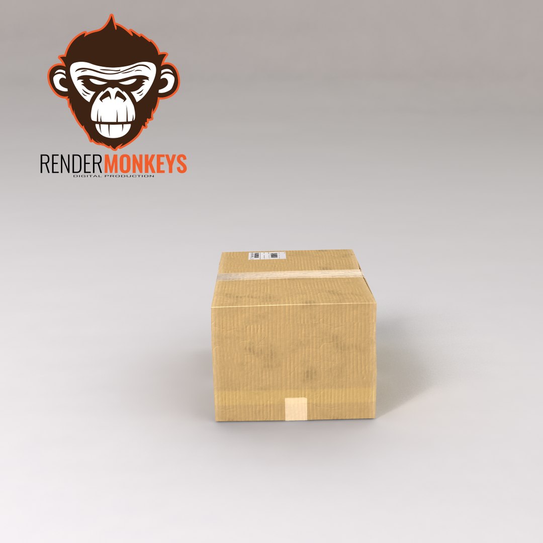 3d model card board box