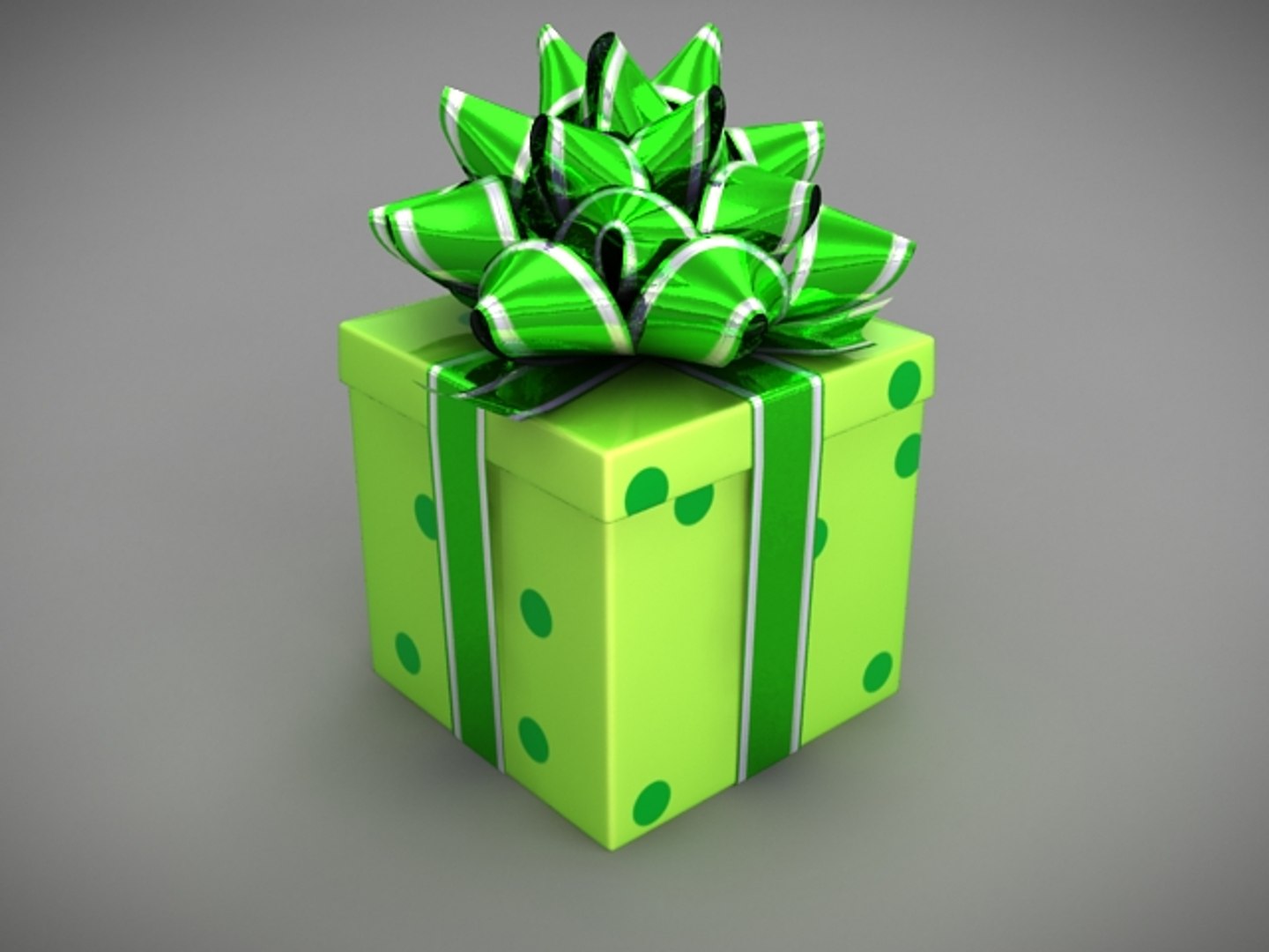3d christmas present model