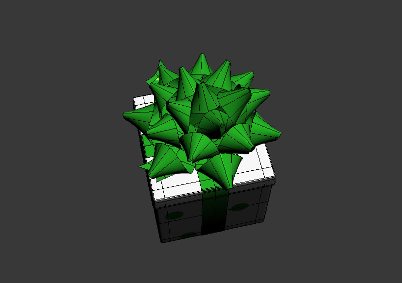 3d christmas present model