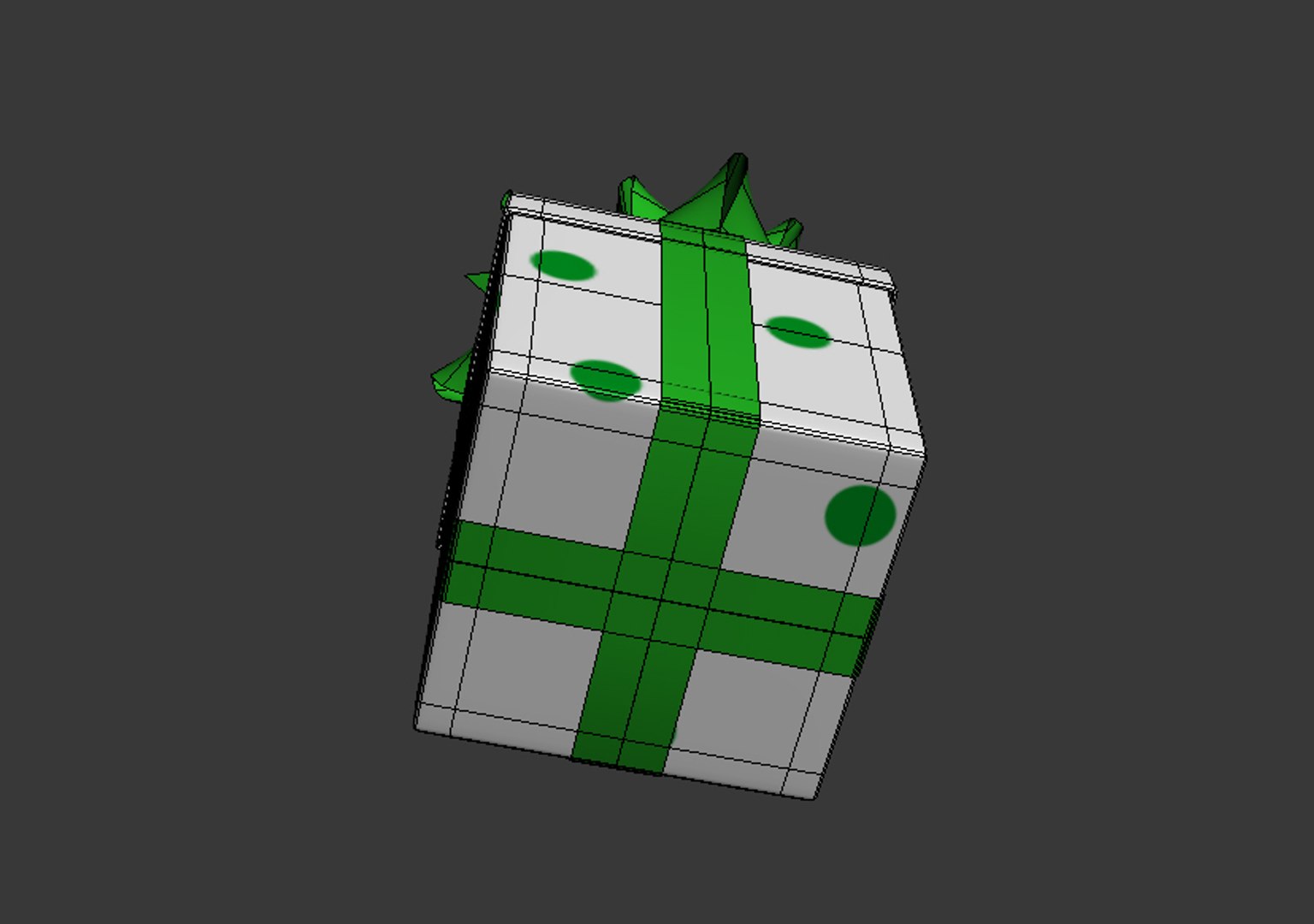 3d christmas present model
