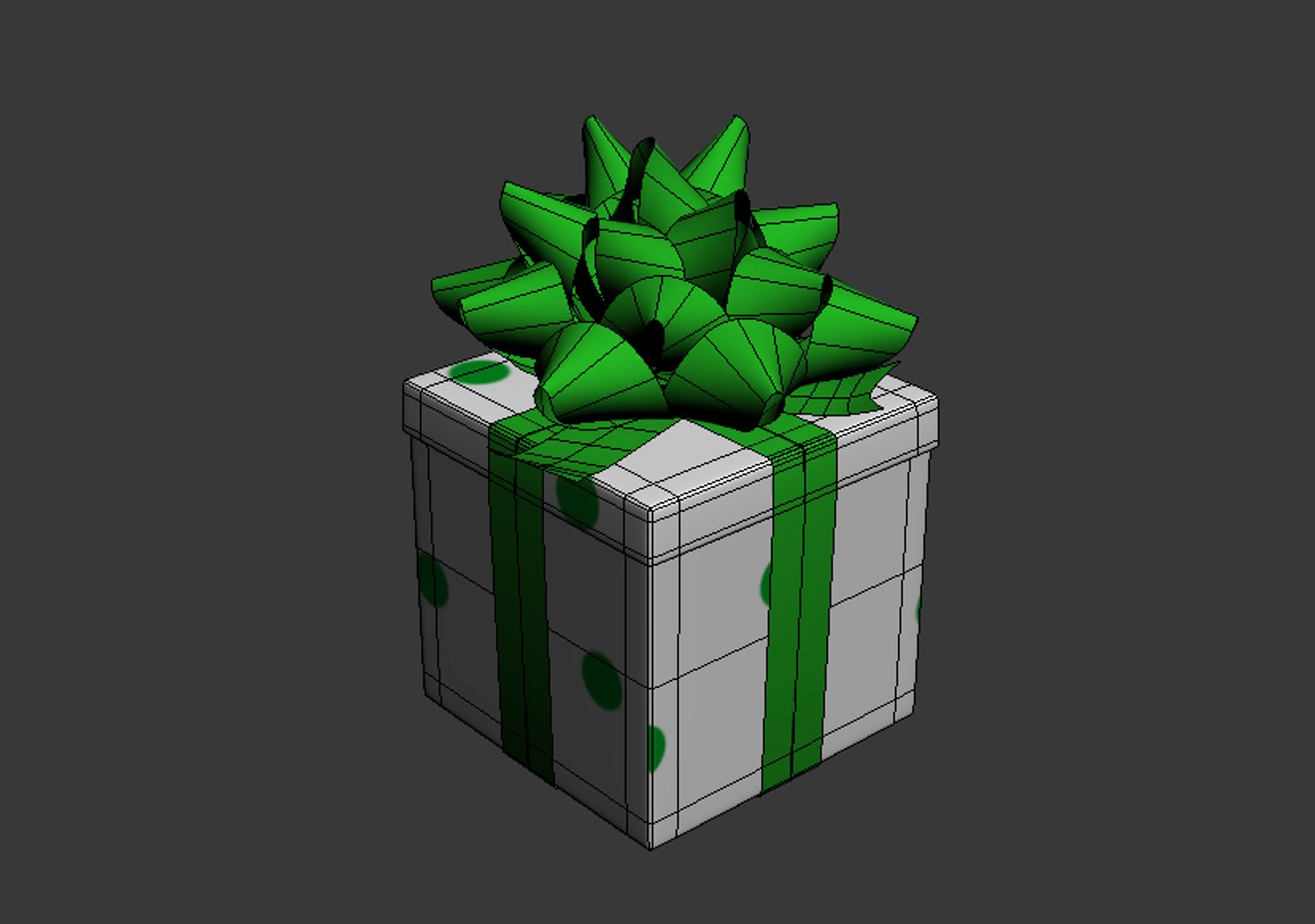 3d christmas present model