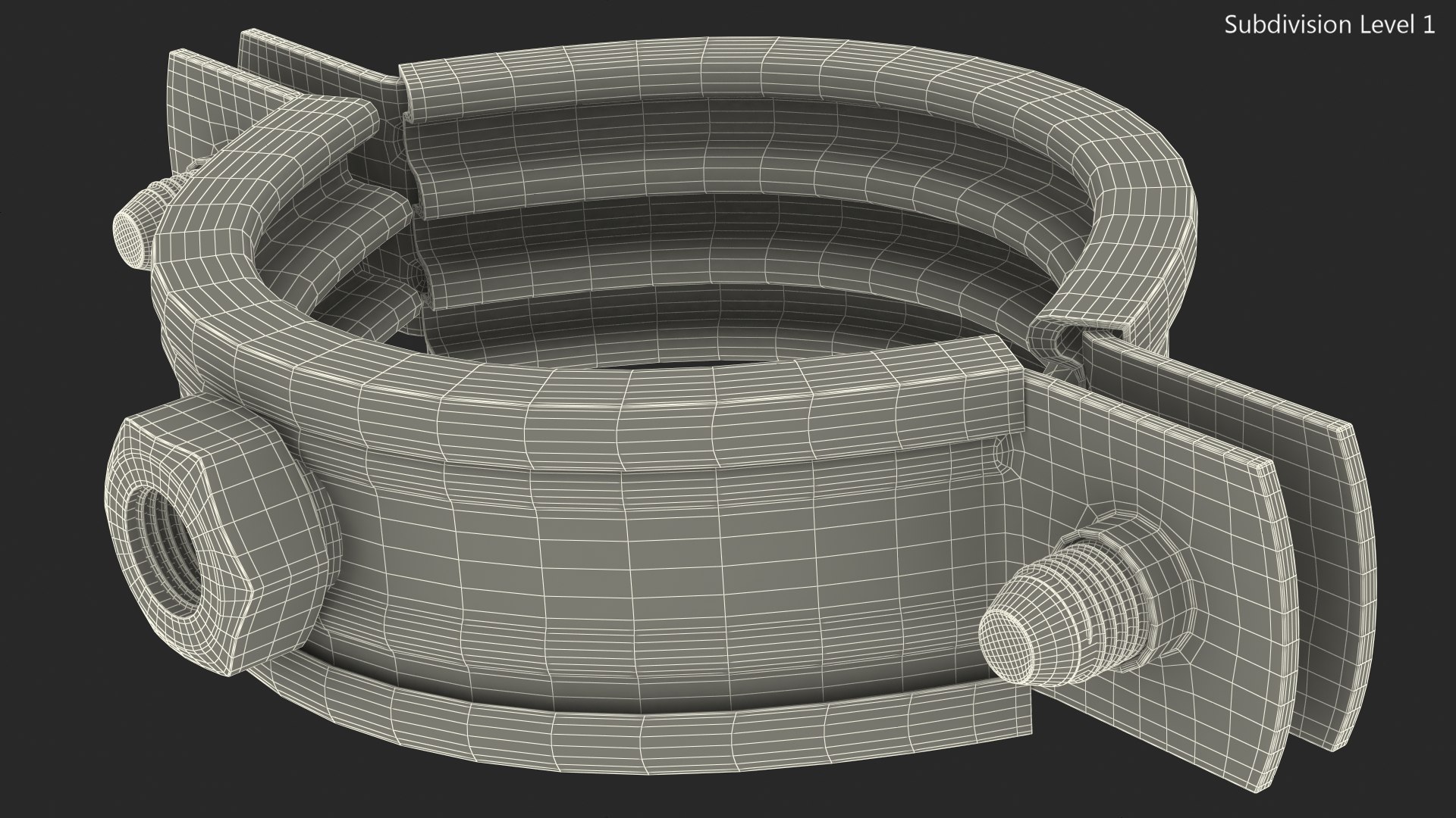 3D Stainless Steel Pipe Clamp With Insert Model - TurboSquid 1786433