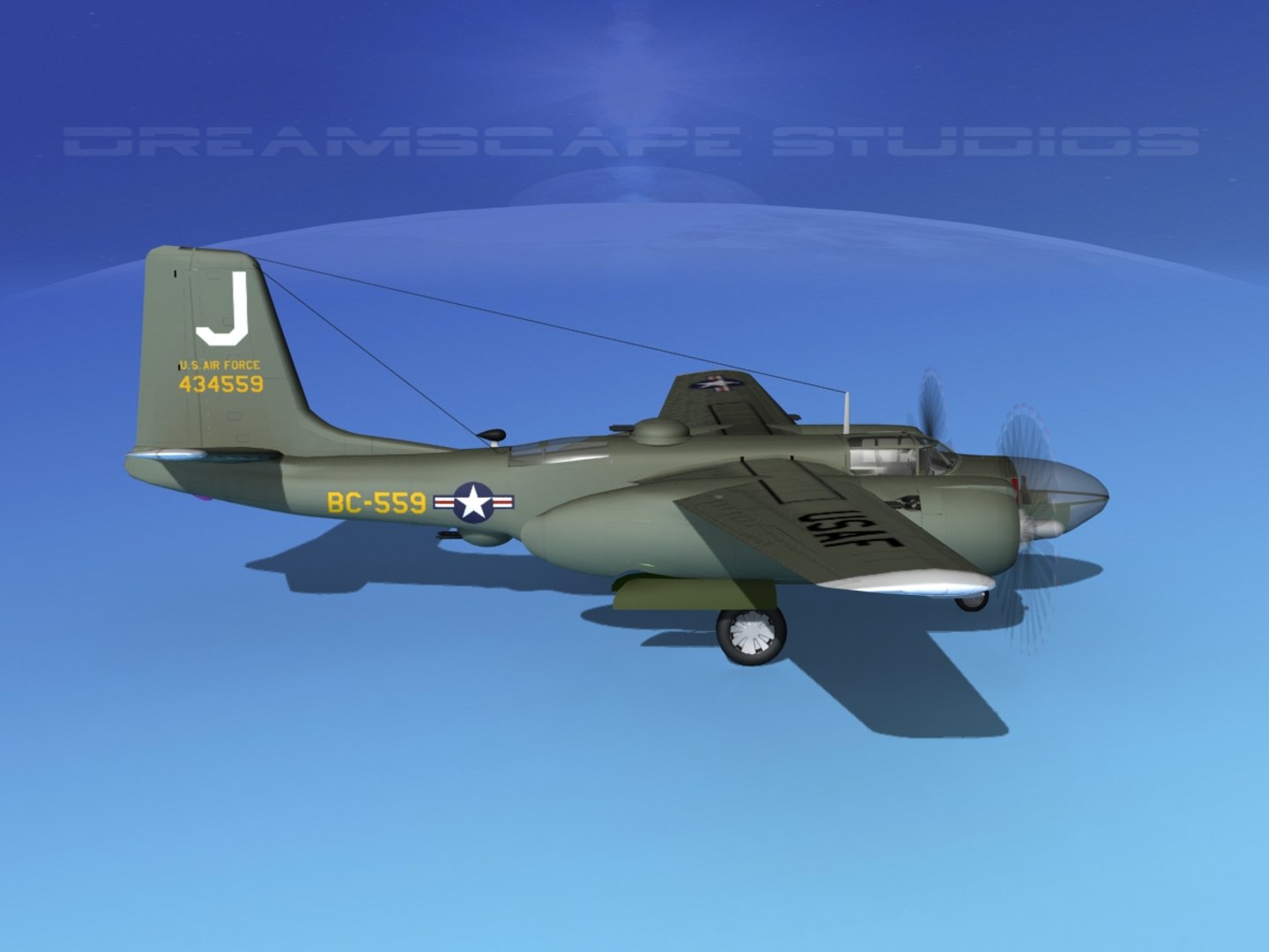 3d douglas b-26c b-26 bomber