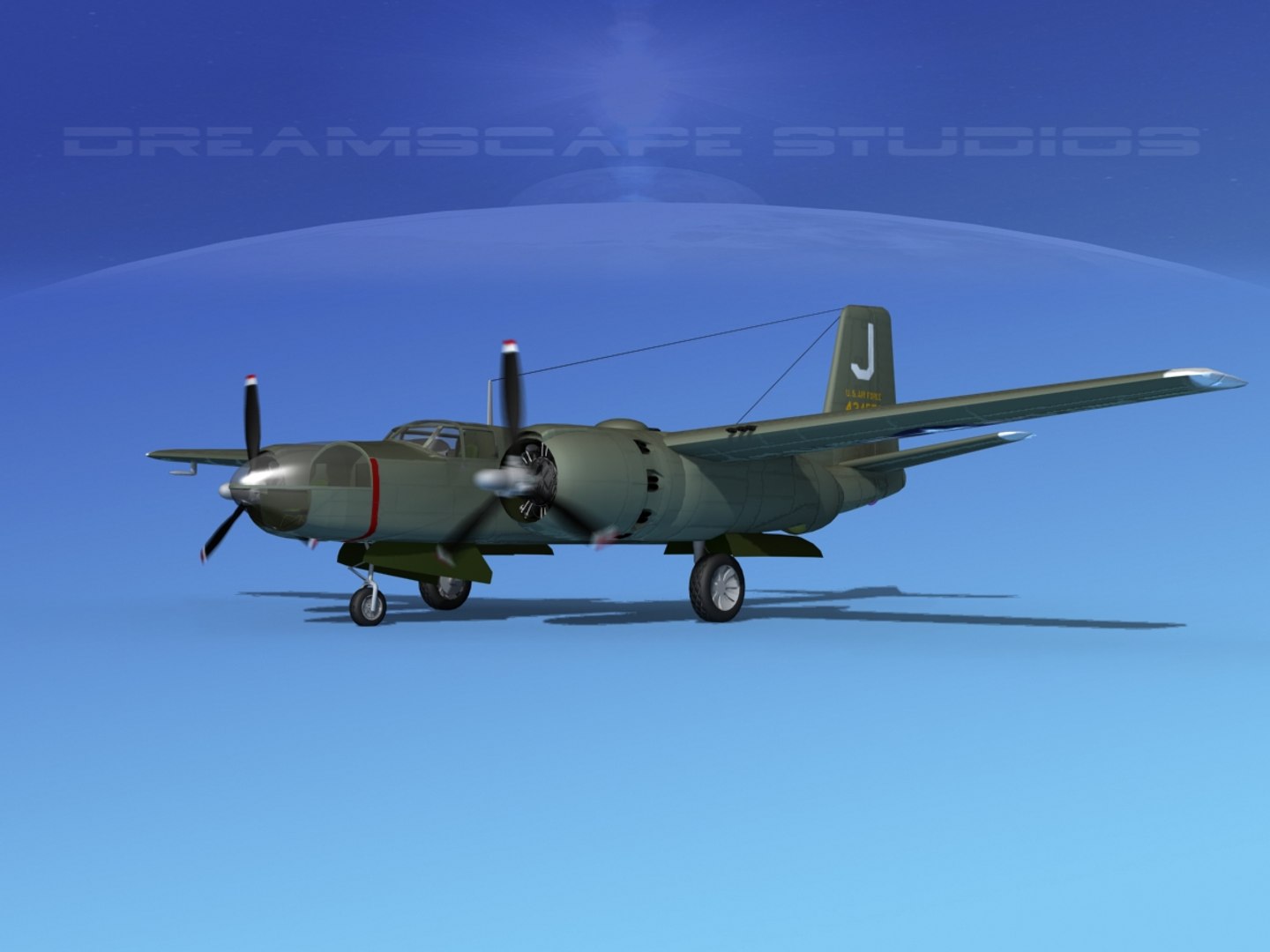 3d douglas b-26c b-26 bomber
