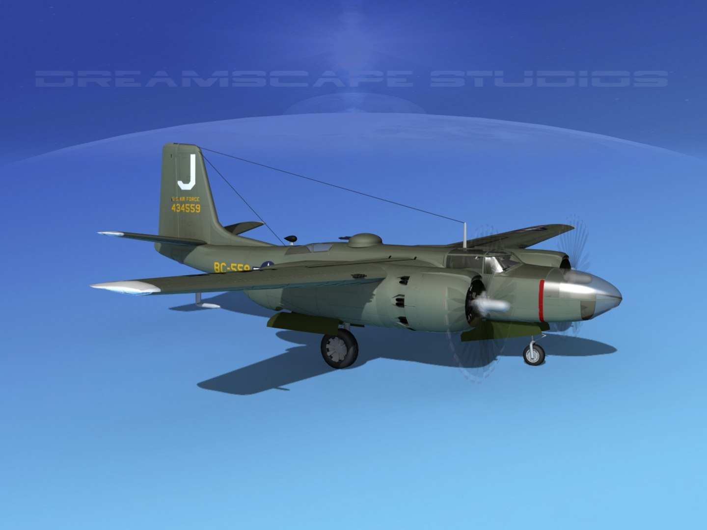 3d douglas b-26c b-26 bomber