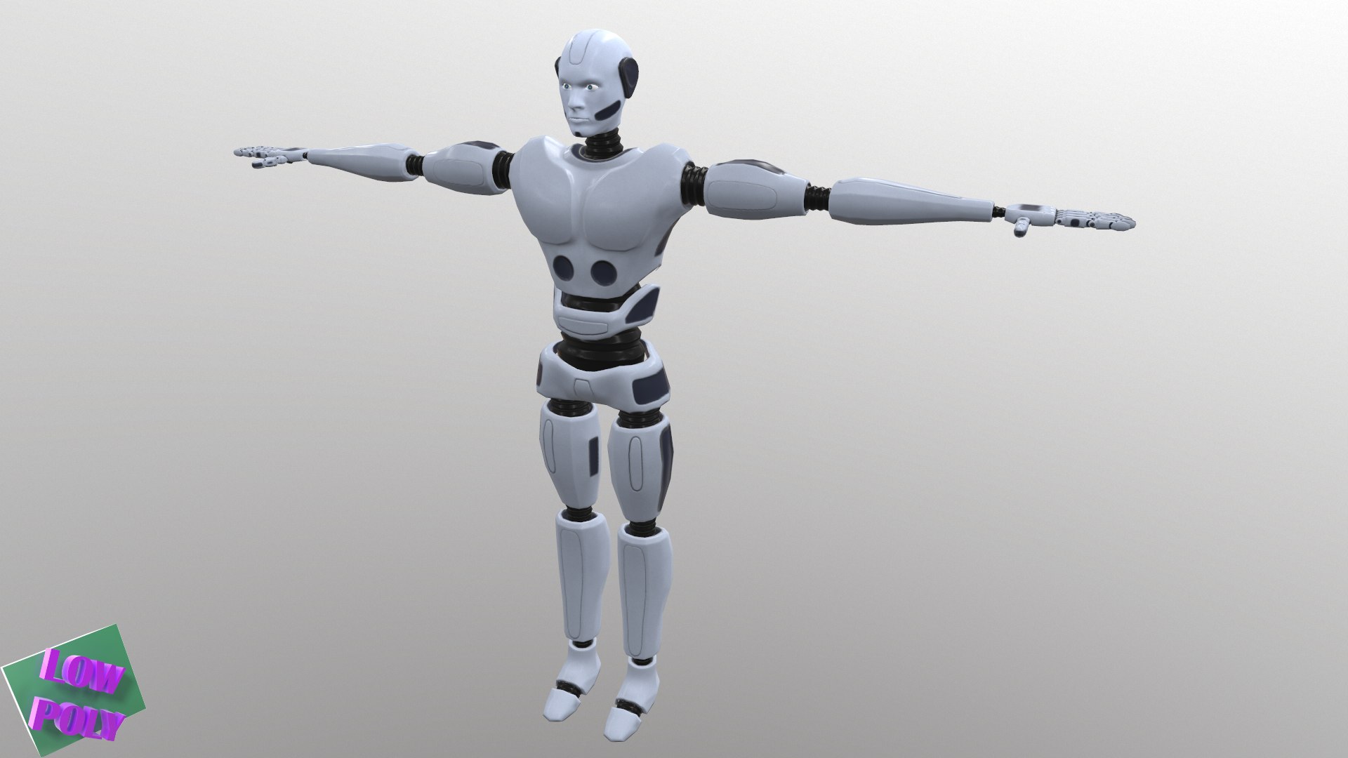 3d Robot Bot Man Model