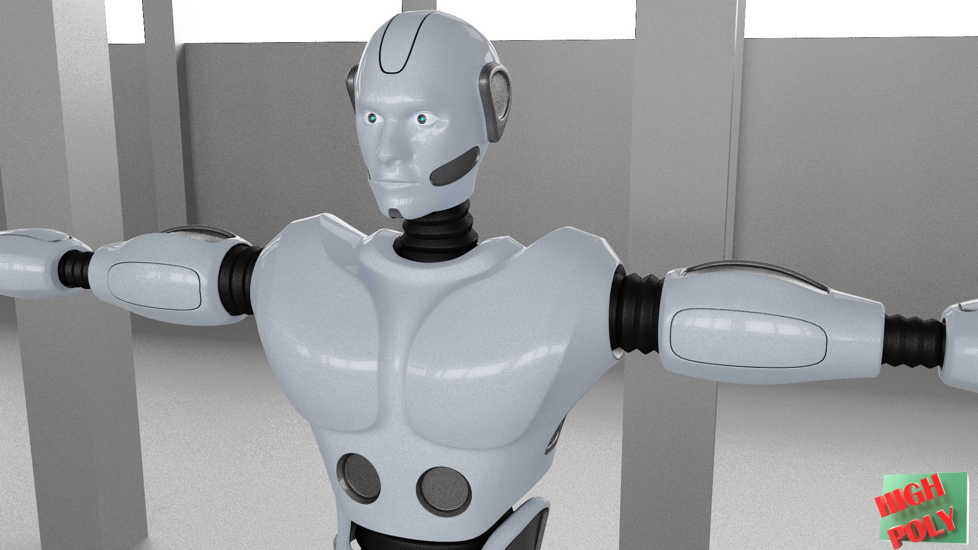 3d Robot Bot Man Model