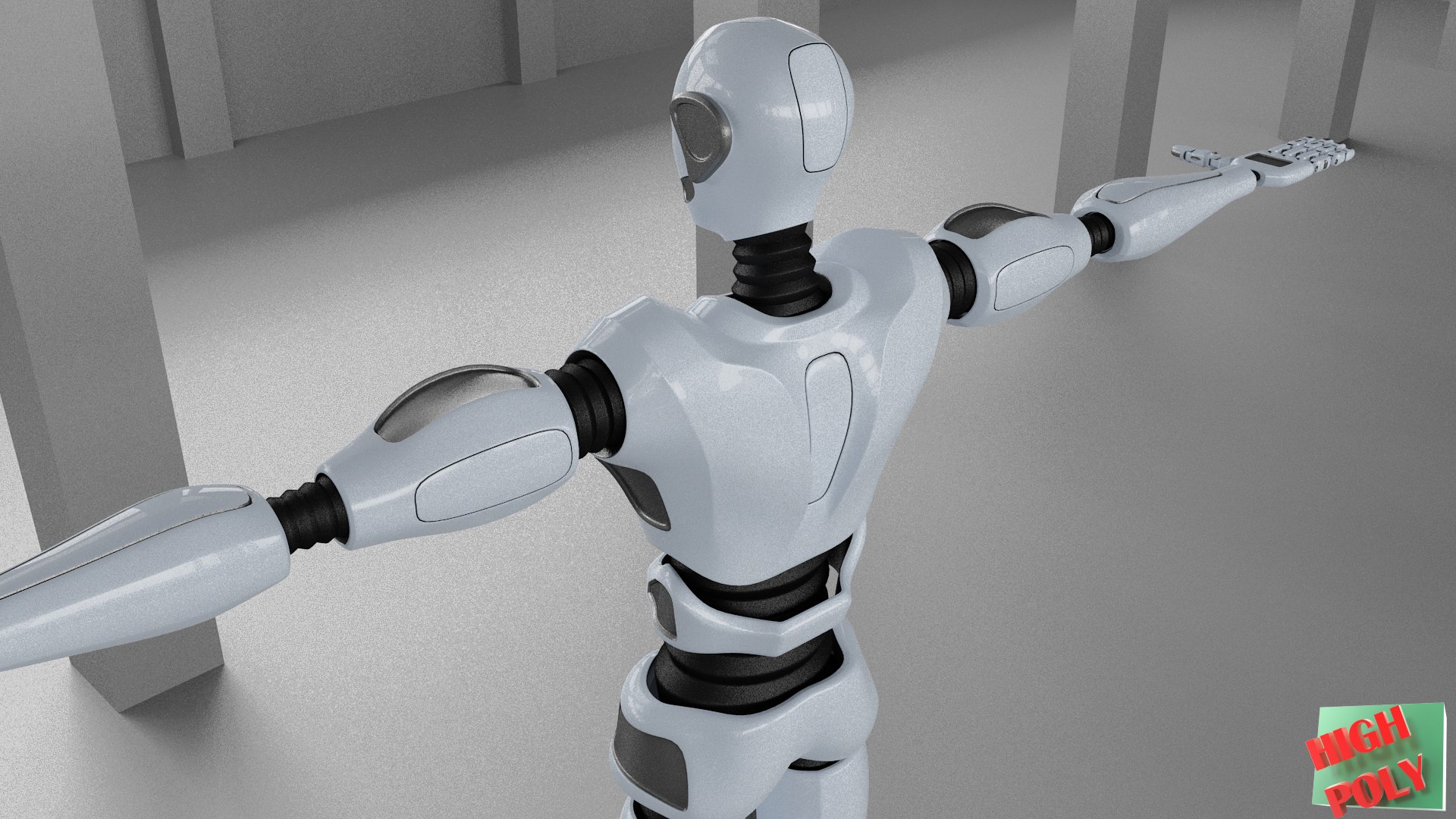 3d Robot Bot Man Model