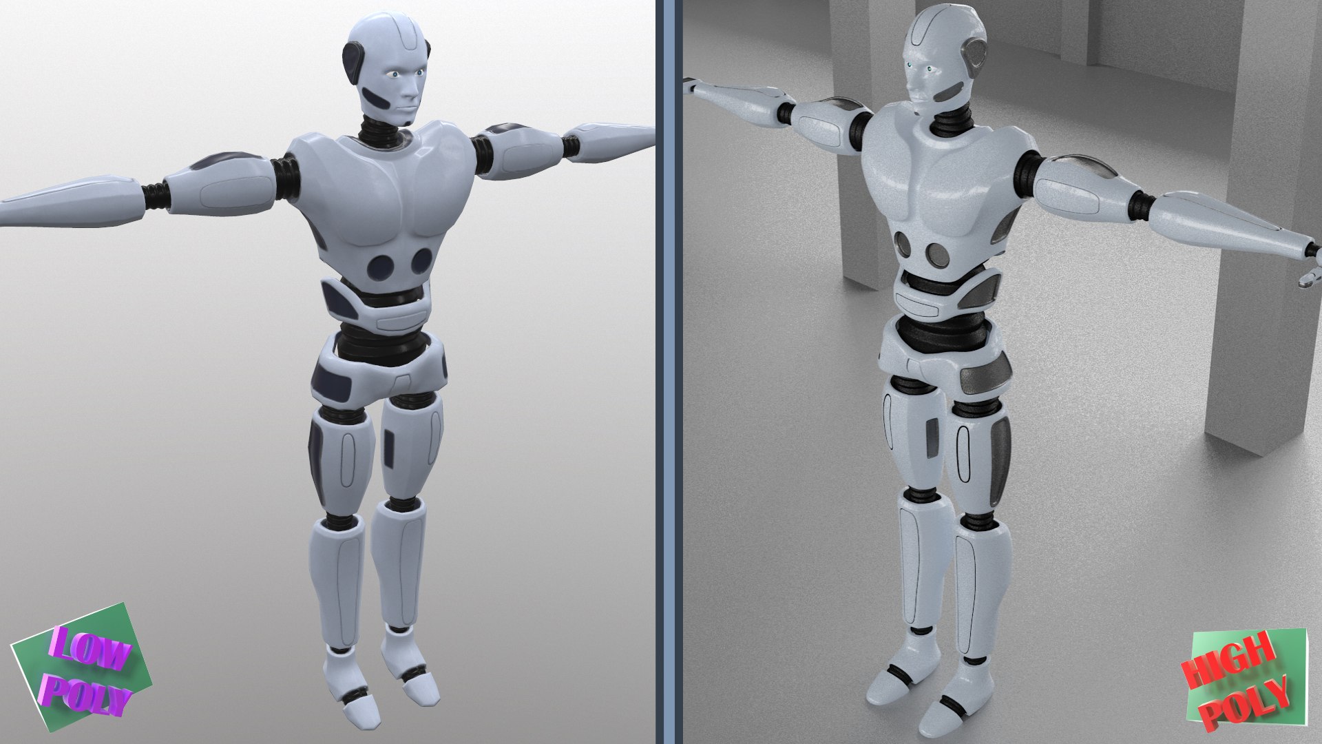 3d Robot Bot Man Model