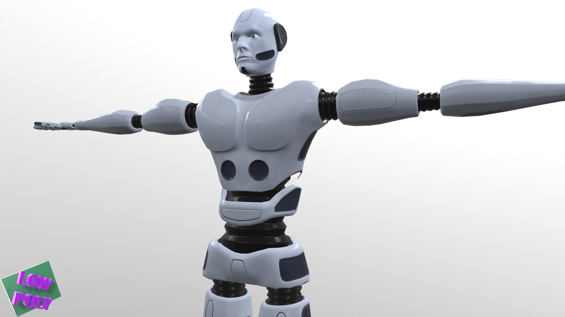 3d Robot Bot Man Model