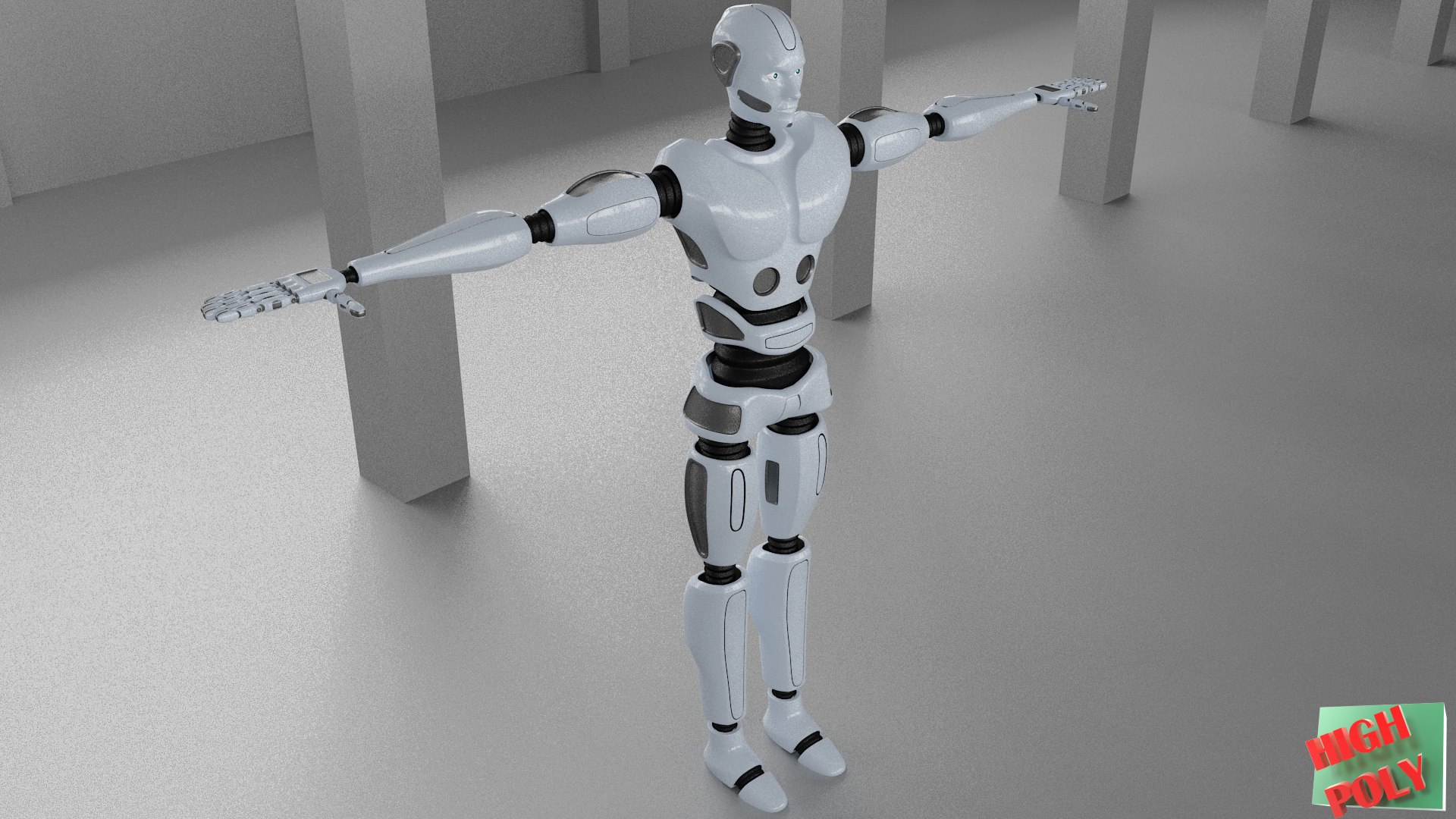 3d Robot Bot Man Model