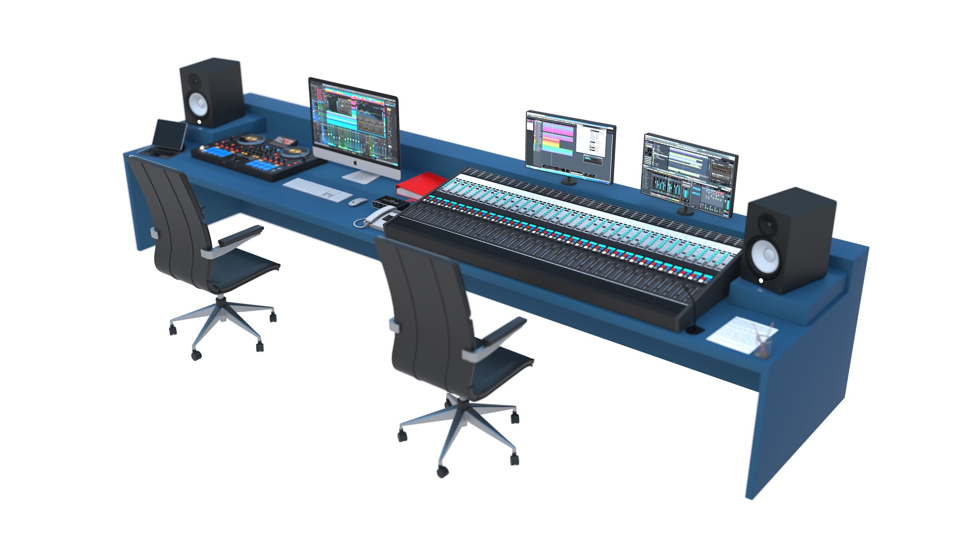 3D Music Studio Desk Collection - TurboSquid 2296614