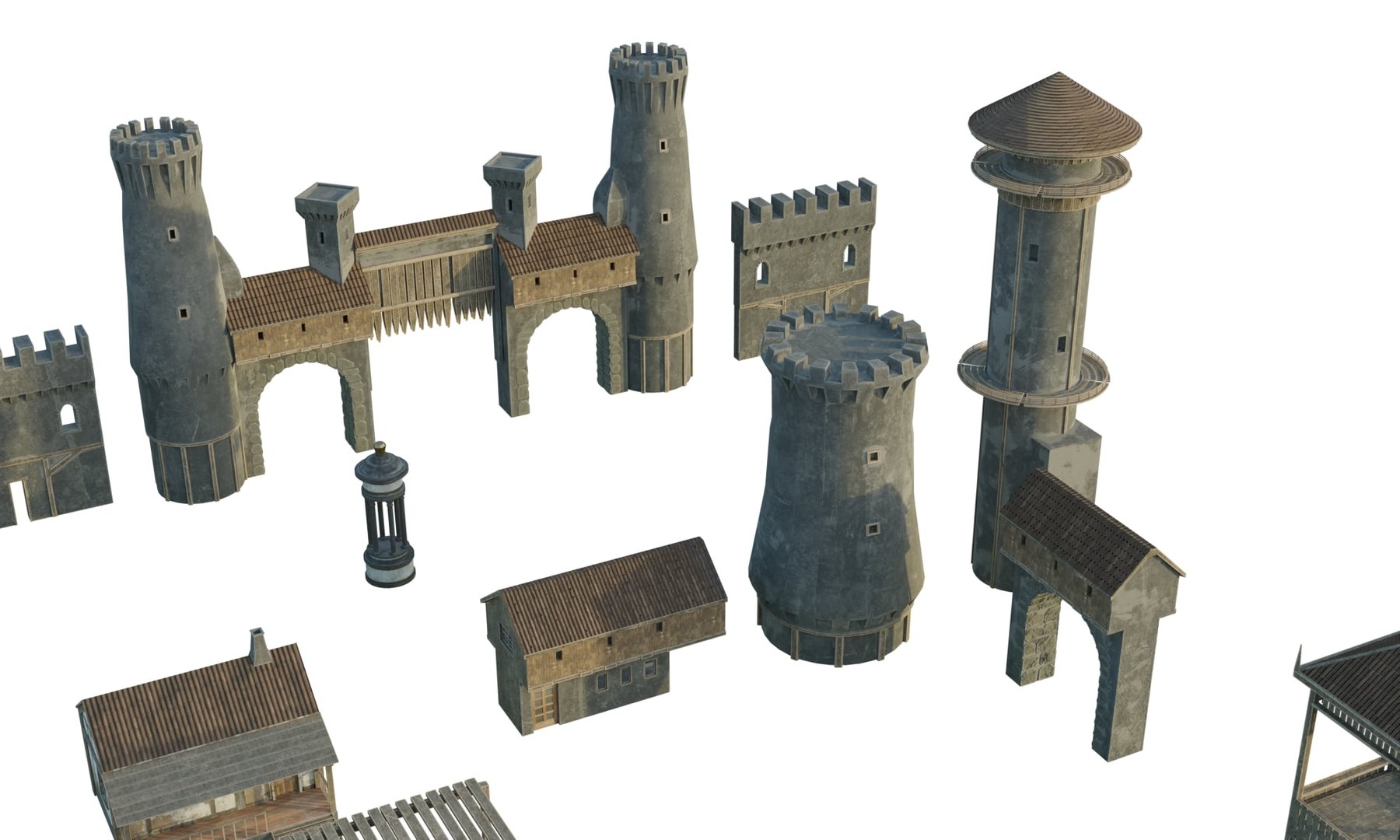 Medieval Castle Pack 3D - TurboSquid 1870596