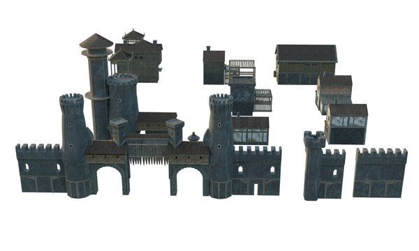 Medieval Castle Pack 3D - TurboSquid 1870596