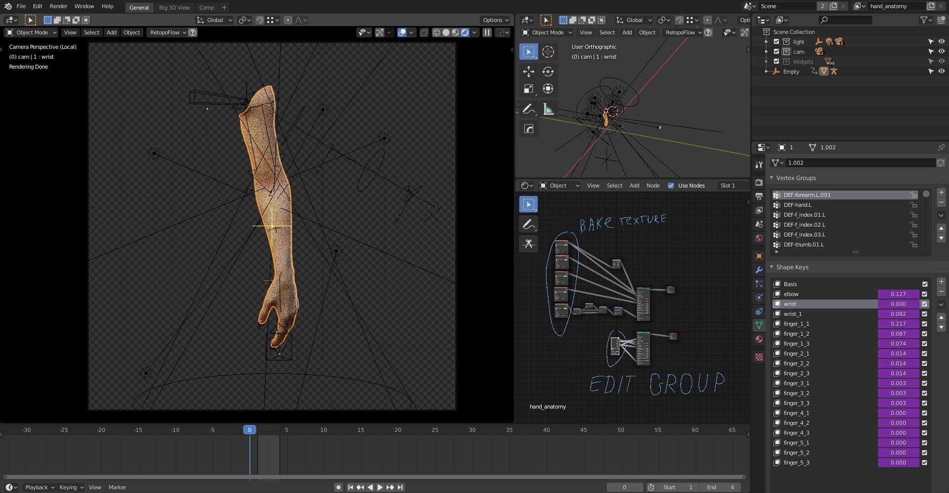 3D hand anatomy model - TurboSquid 1585782