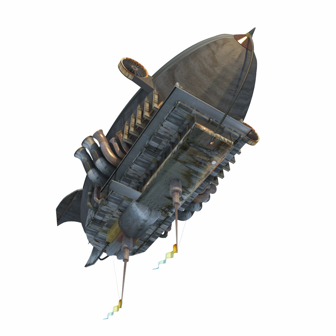 3d Model Steampunk Zeppelin