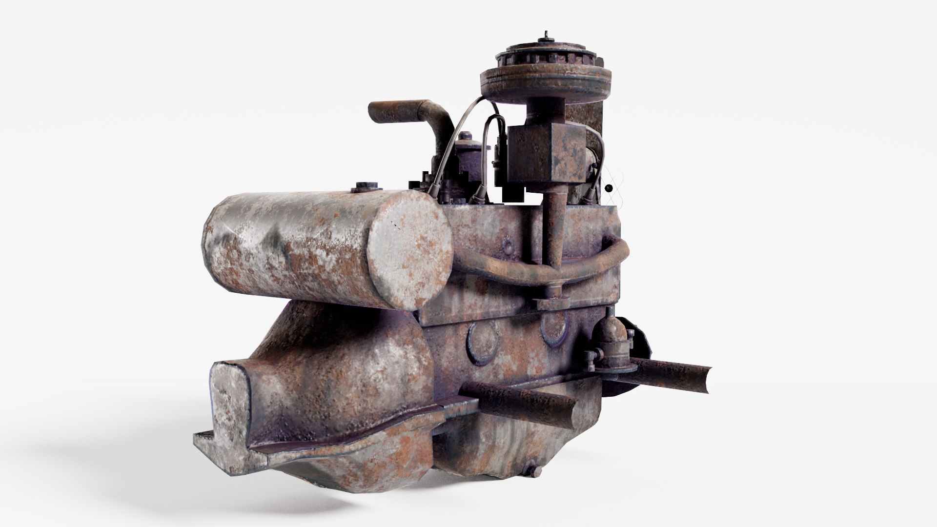 3D Vintage Car Inline Engine Vehicle Part Da1 Model - TurboSquid 1964168