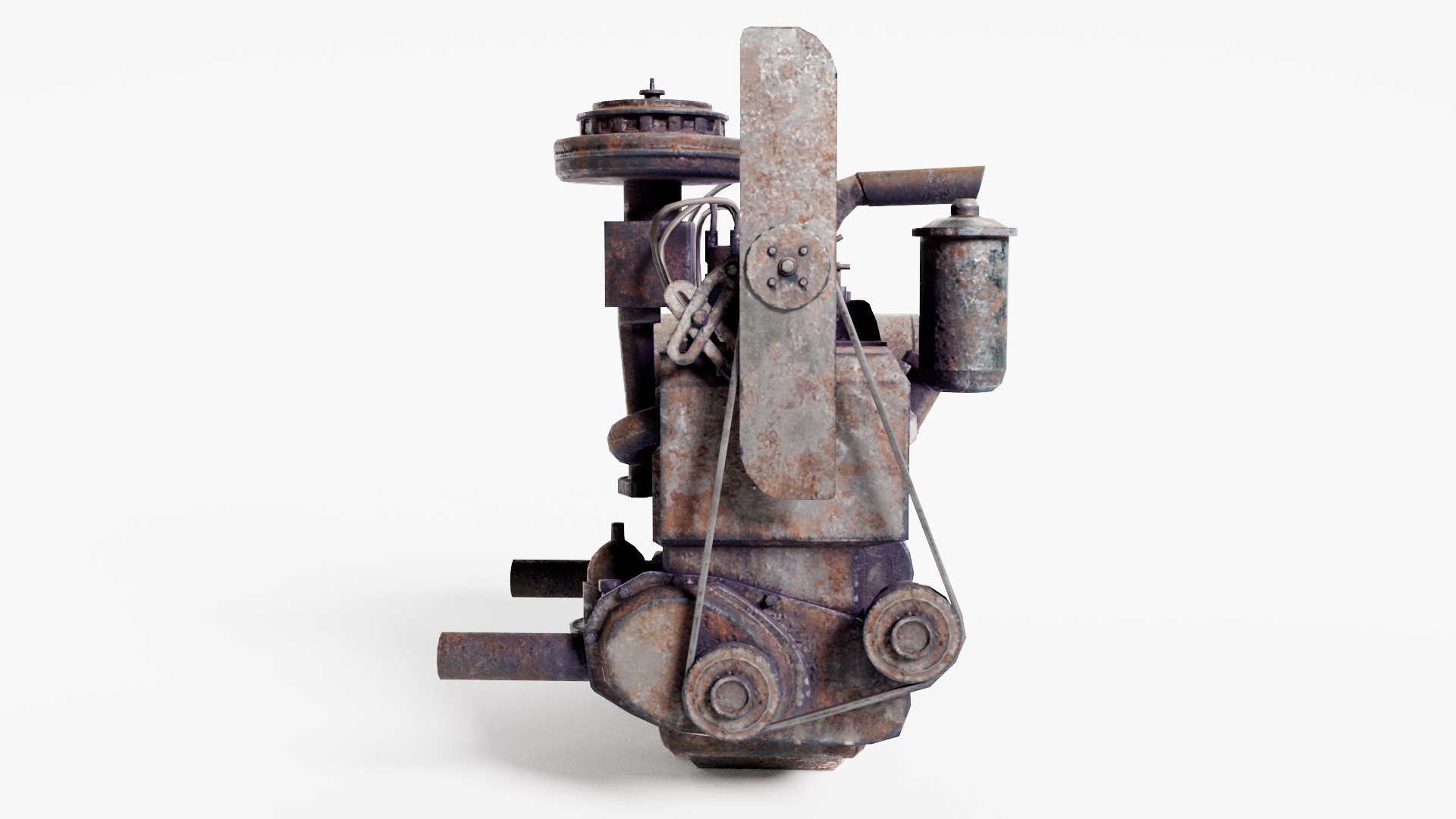 3D Vintage Car Inline Engine Vehicle Part Da1 Model - TurboSquid 1964168