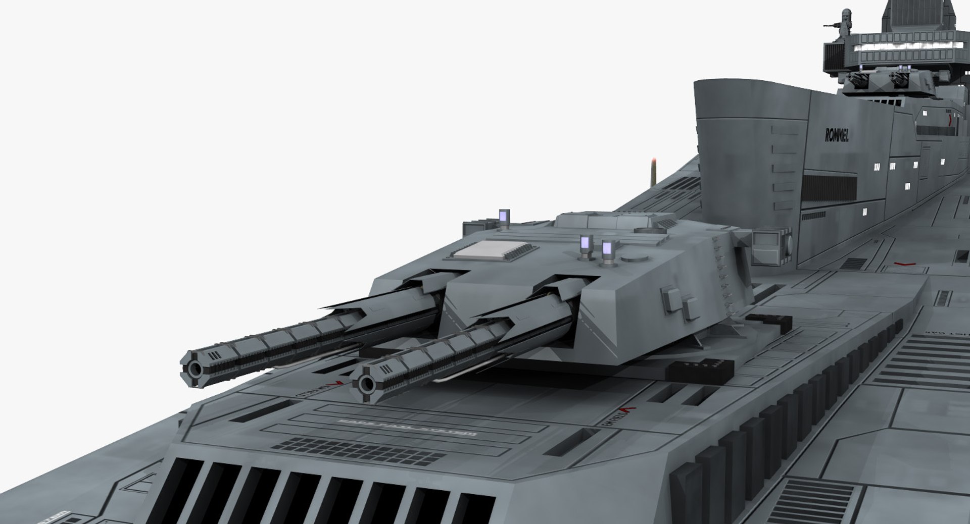 Rommel turrets ships 3D model - TurboSquid 1231686