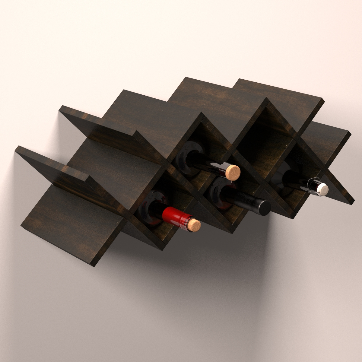 Bottles wine rack 3D model - TurboSquid 1223312