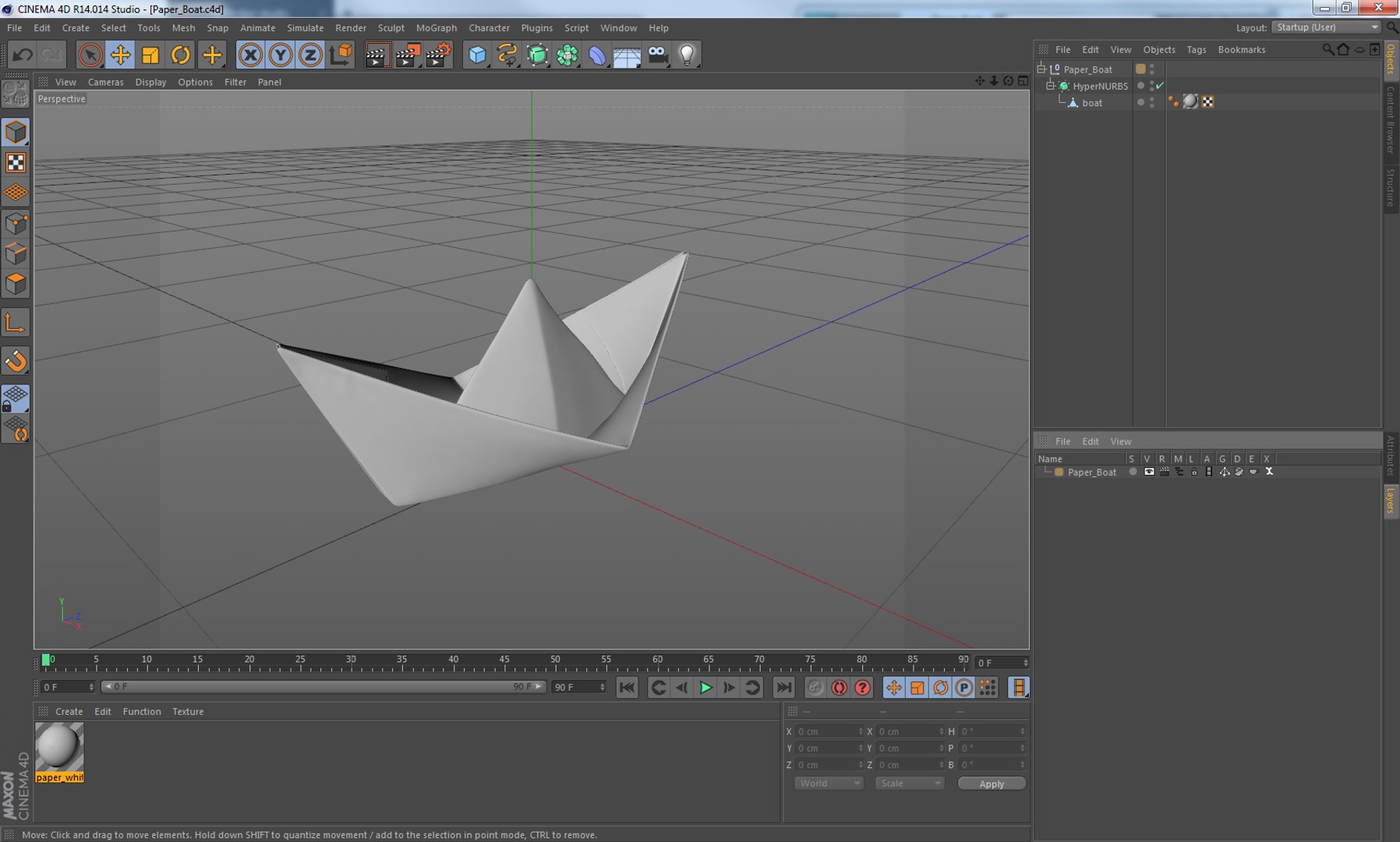 Paper Boat 3D - TurboSquid 1260746